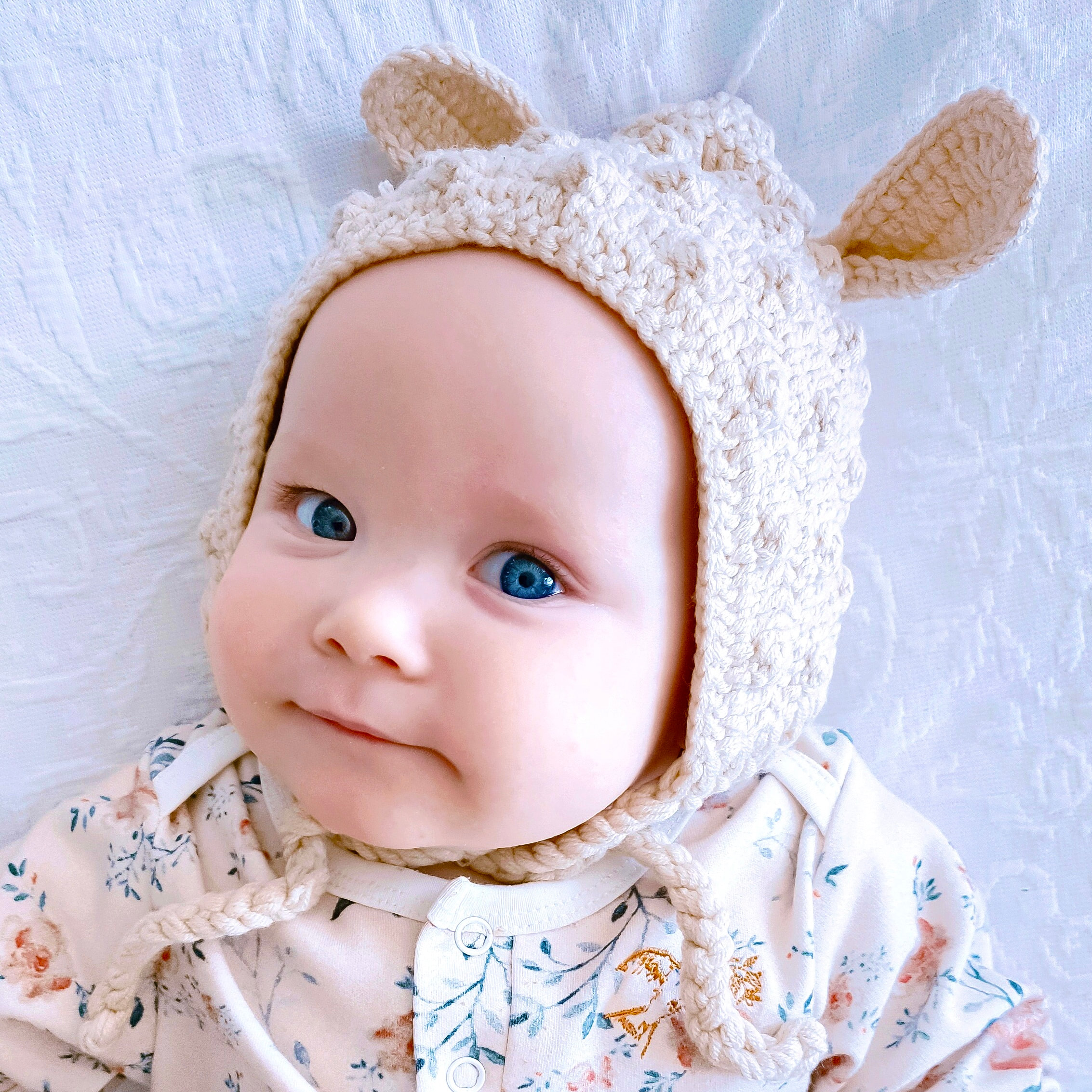 Bobbled Pixie Bonnet with Ears - Tinker Tot Baby