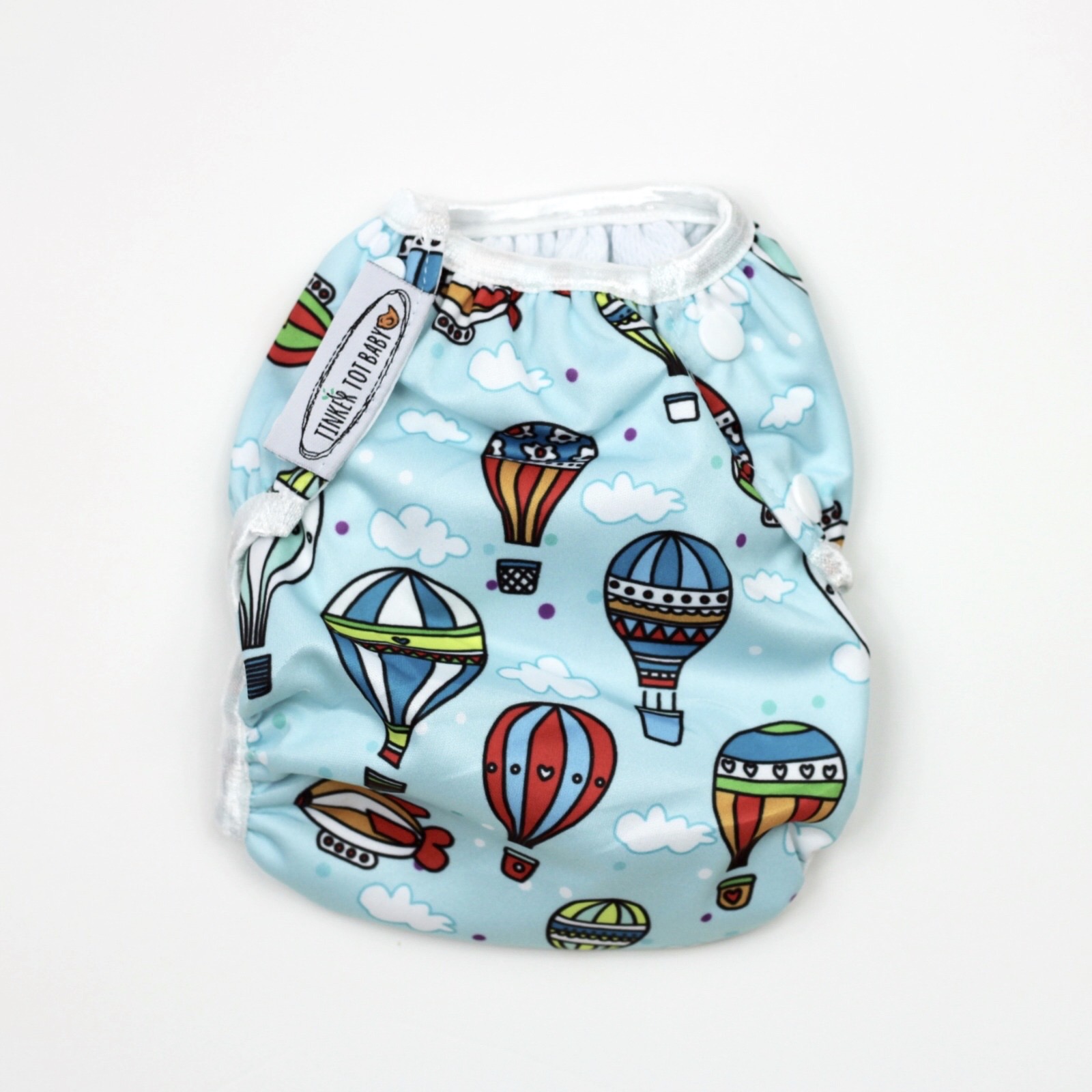 Reusable Swim Nappy - Hot Air Balloons - Tinker Tot Baby