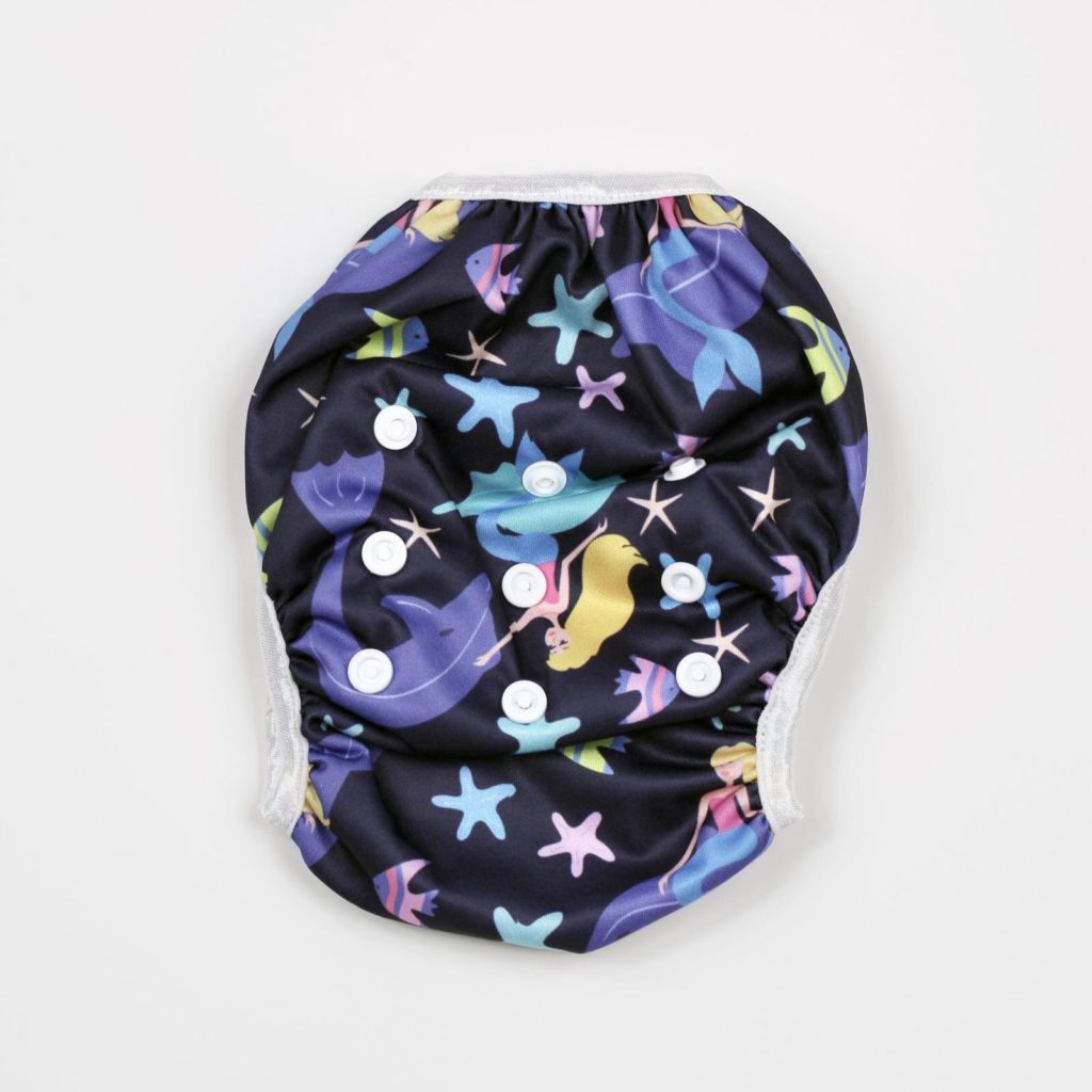 Reusable Swim Nappy - Mermaids & Dolphins - Tinker Tot Baby