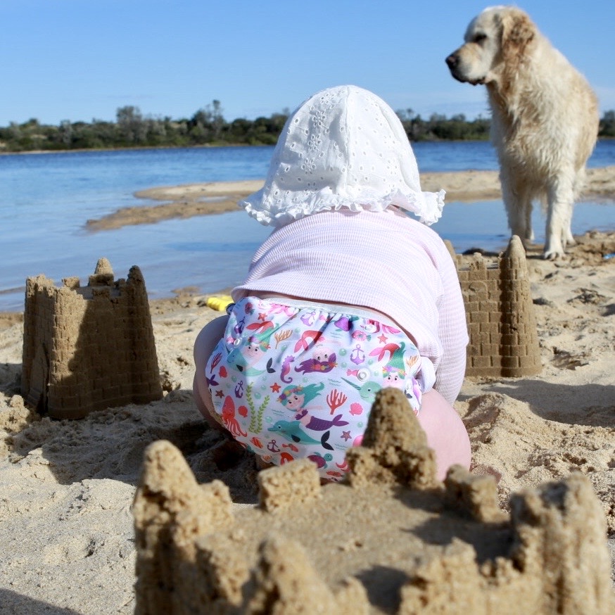 Reusable Swim Nappy - Mermaids & Sea Creatures - Tinker Tot Baby