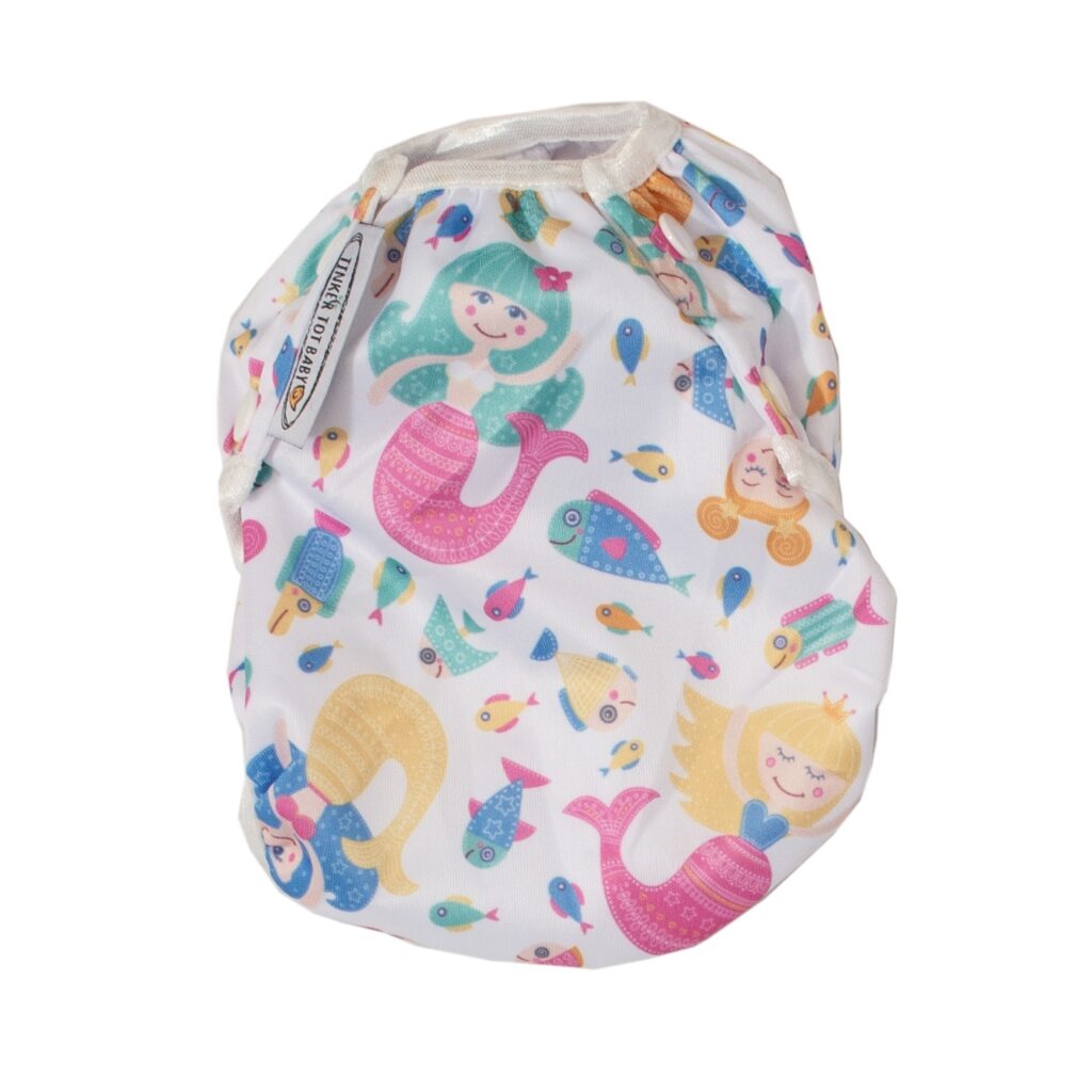 Reusable Swim Nappy - Mermaid & Friends - Tinker Tot Baby