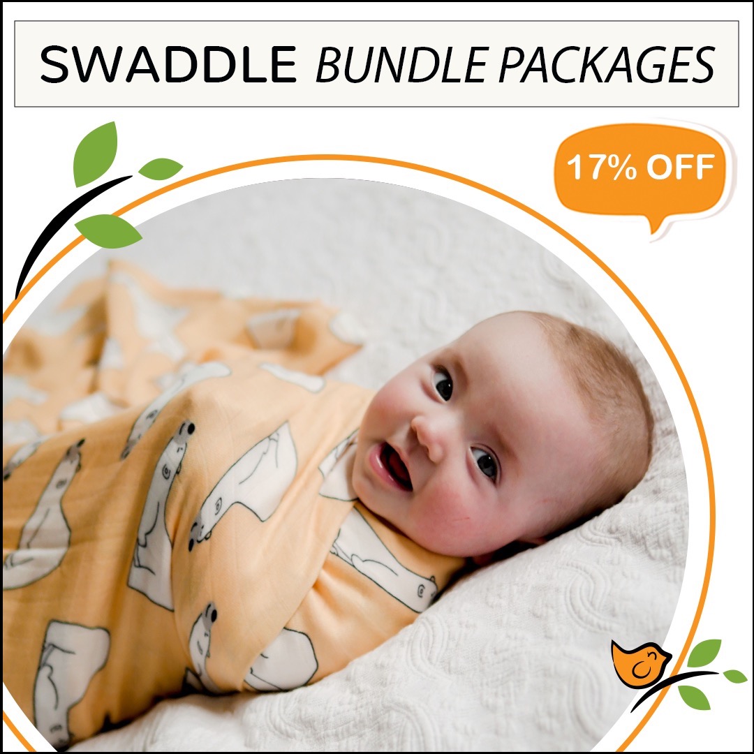 Pack of 3 Bamboo Cotton Swaddles & Save! - Tinker Tot Baby