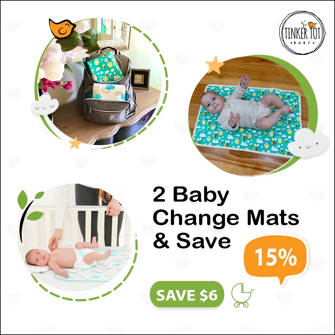 Pack of 2 Baby Change Mats & Save! - Tinker Tot Baby